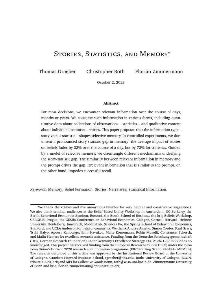 Paper revised | PDF | Recall (Memory) | Memory