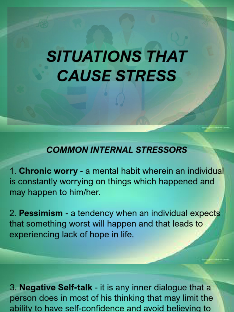 Lesson 2 Situations That Cause Stress | PDF | Stress (Biology) | Thought