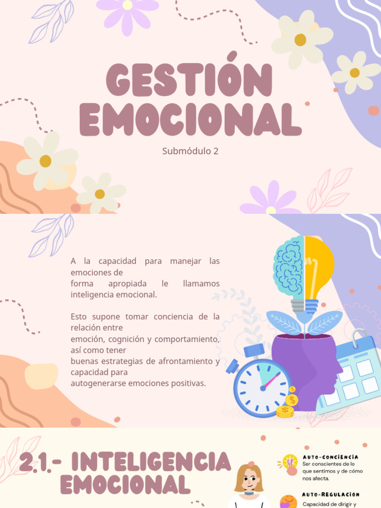 Gestión Emocional | PDF | Inteligencia emocional | Las emociones