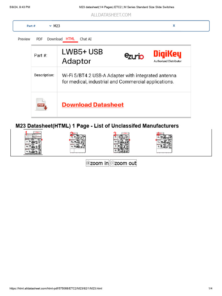 M23 | PDF | Switch | Materials