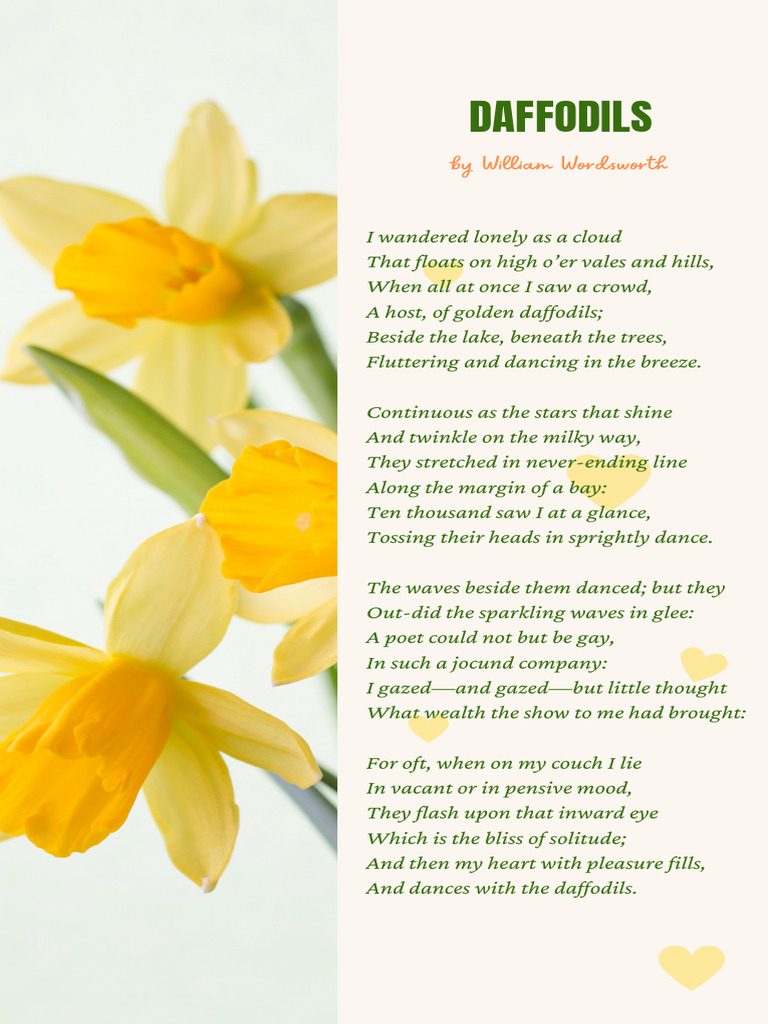 Daffodils (Poem) | PDF