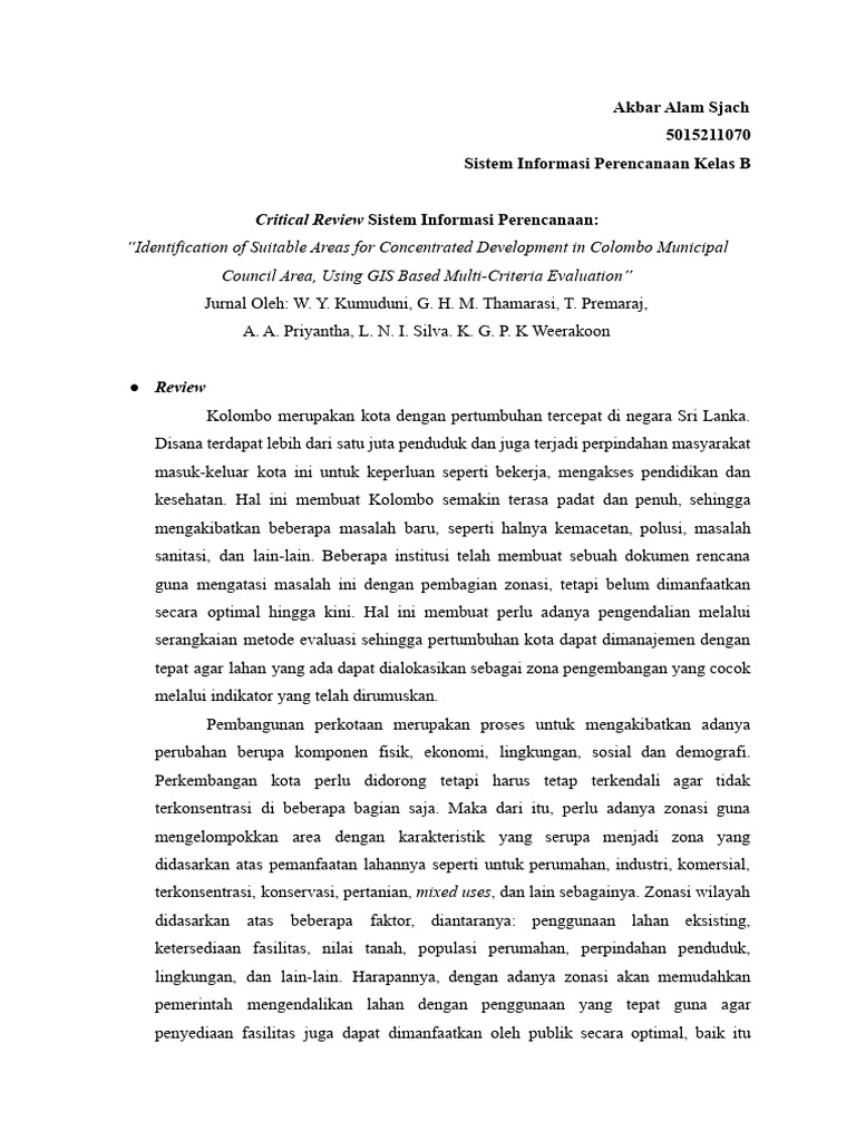 CR SIP - Akbar Alam Sjach | PDF