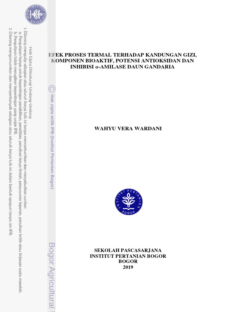 Efek Proses Termal pada Daun Gandaria | PDF