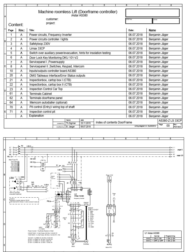 DLD03516 Schaltplan AS380-Z Mit Limax 33CP EN REV 1 | PDF | Power ...