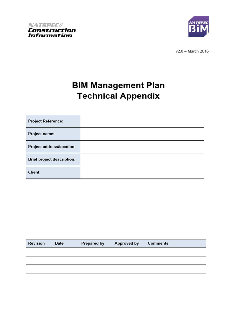 BMP Template Tech Appendix v2.0 | PDF | Building Information Modeling ...