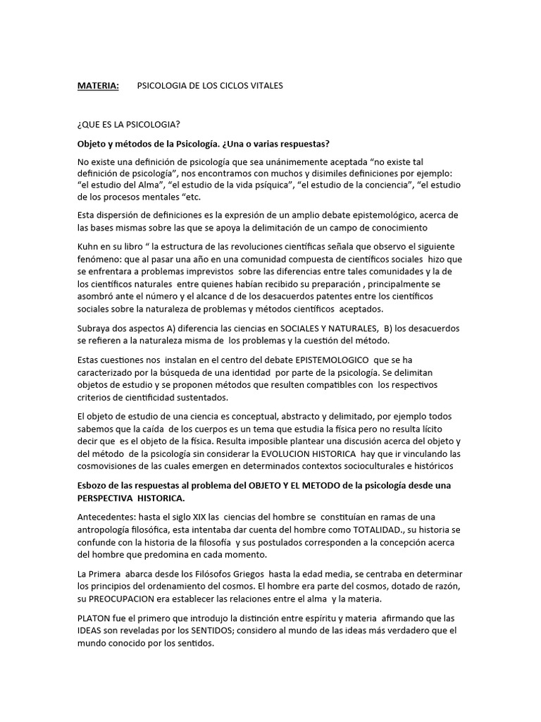 Que es la Psicologia | PDF | Sicología | Conocimiento