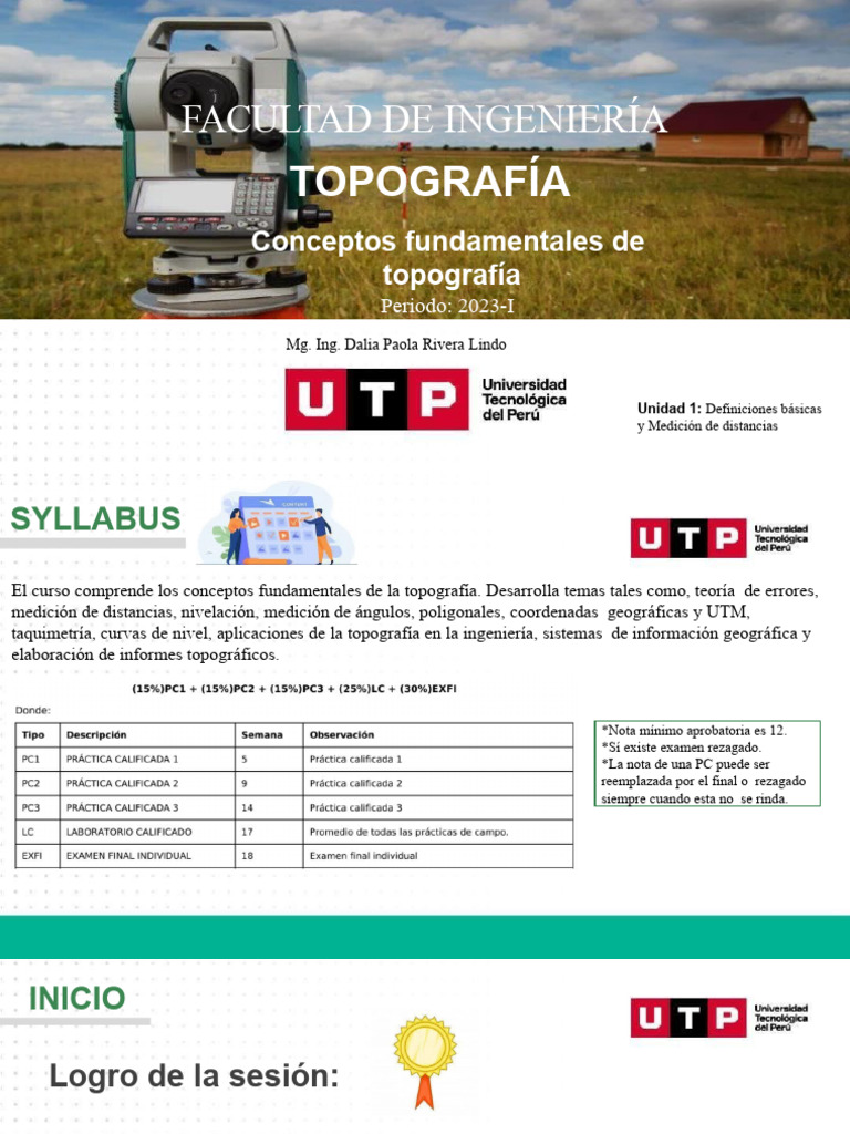 S01-S01 - Conceptos Fundamentales de Topografía | PDF | Topografía ...