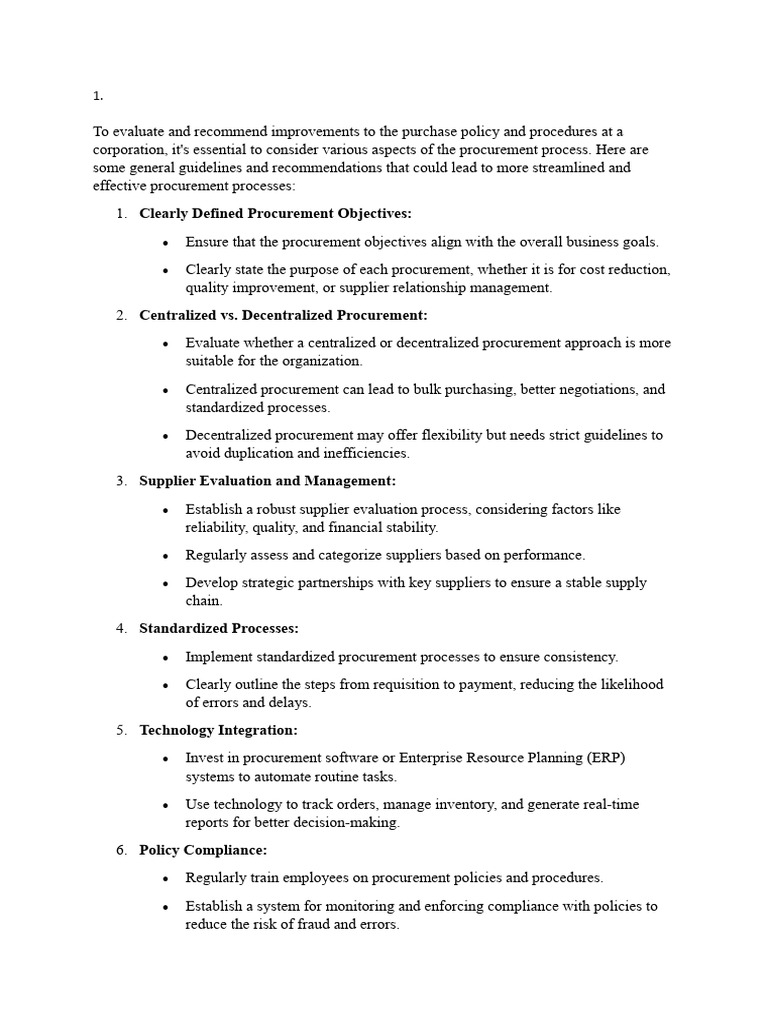 Procurement Management | PDF | Procurement | Supply Chain