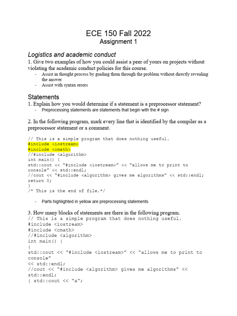 Assignment 1 Pdf Integer Computer Science Computer Program