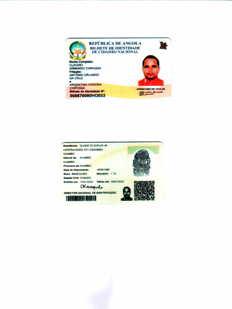 Documentos Claúdio Chipassa | PDF