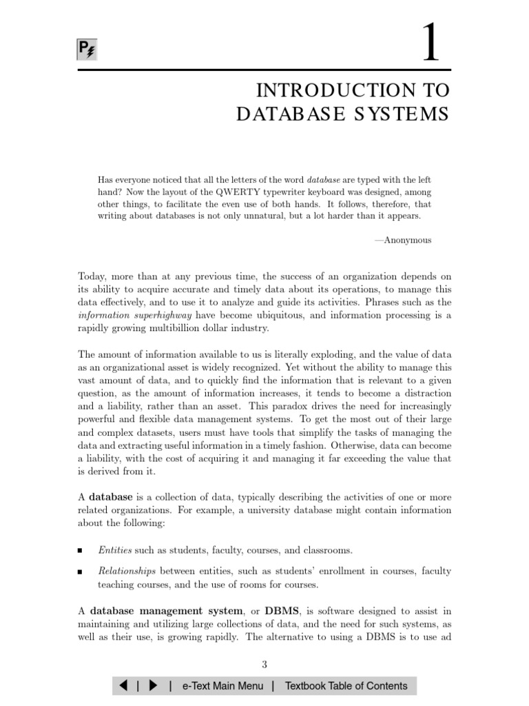 Unidad I Introduccion A Las Bases de Datos - Conceptos Basicos - Chapt01 | PDF | Databases ...