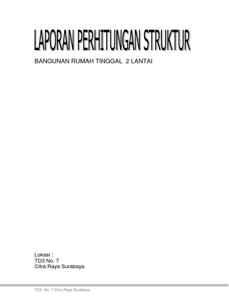Laporan Struktur TD3 - 7 | PDF