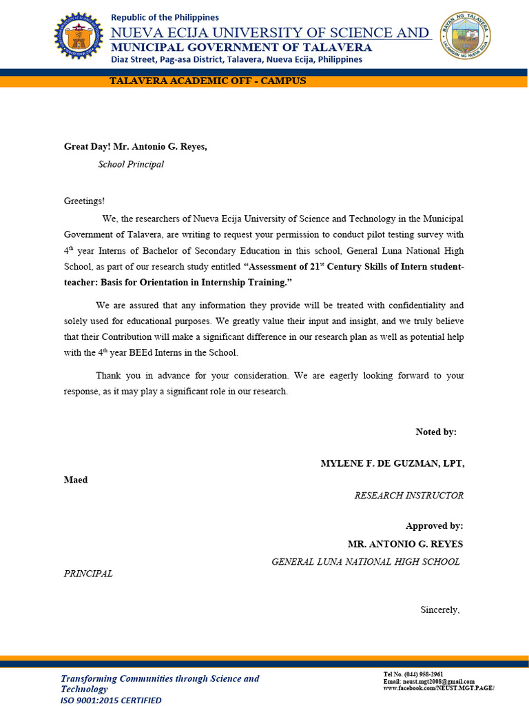 Letter For SHS | Download Free PDF | Cognition