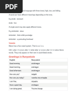 Language Phrases: Kale, Kisii, Luo, Luhya | PDF