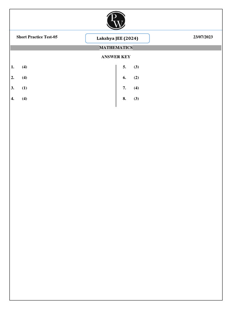 64bbf55d9e29100018fcdb99 ## Short Practice Test 05 Hint & Solution ...