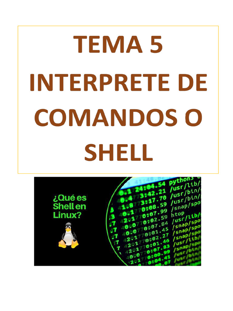 Copy Interprete de Comandos o Shell Ejercicios | PDF | Interfaz de ...