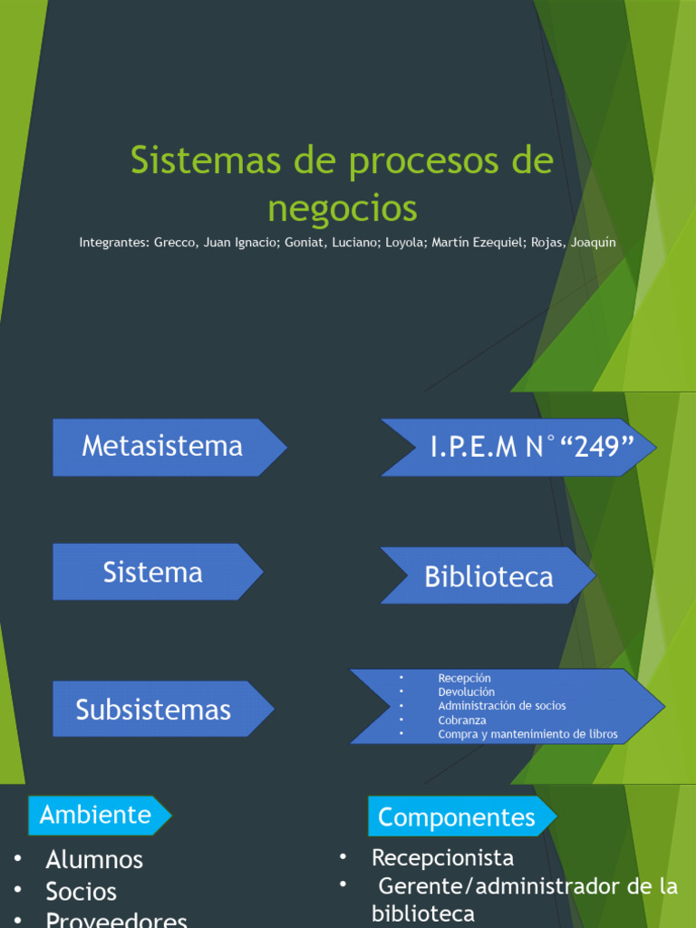 Sistemas De Procesos De Negocios 1 Pdf Documento De Identidad