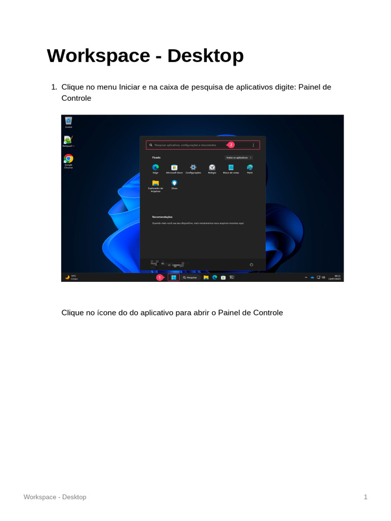 Configuração do Cintrix Workspace | PDF | Ambiente de desktop | Janela ...