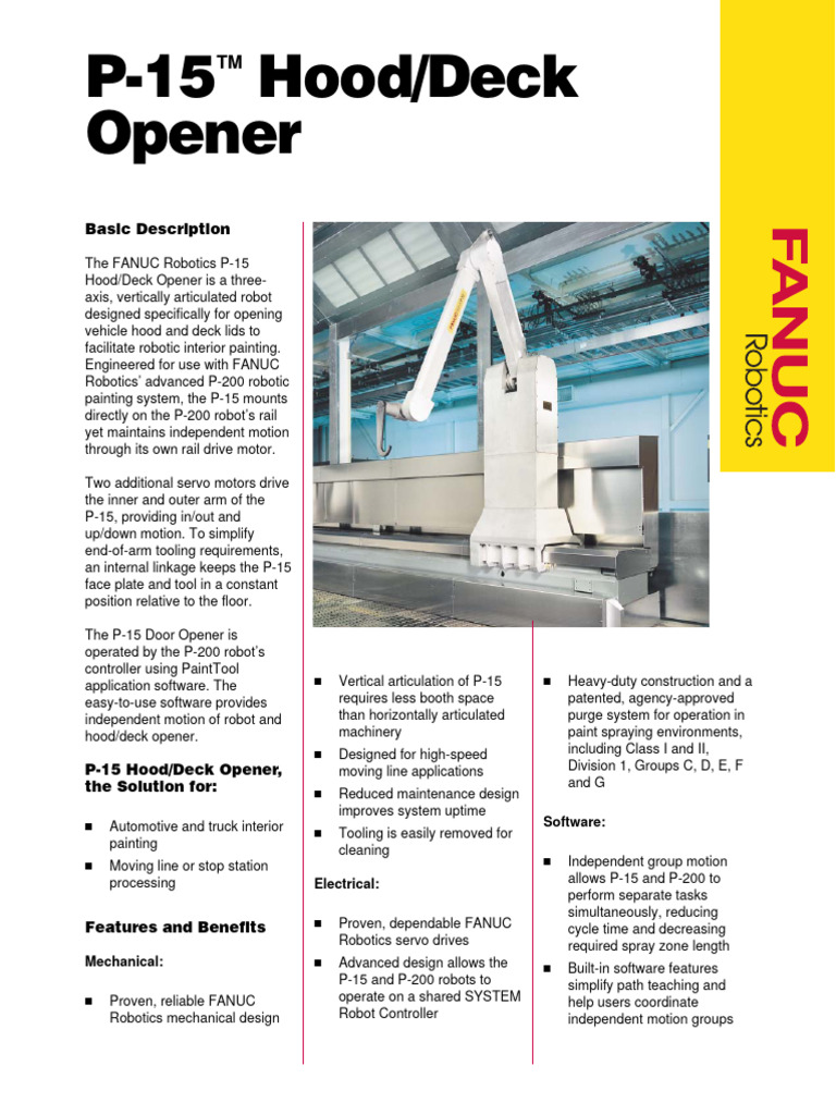 P 15 Hood Deck Opener | PDF | Robotics | Engineering