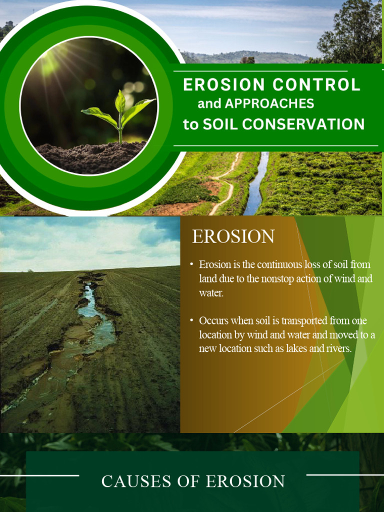 Erosion Control and Approaches To Soil Conservation | PDF | Soil | Erosion