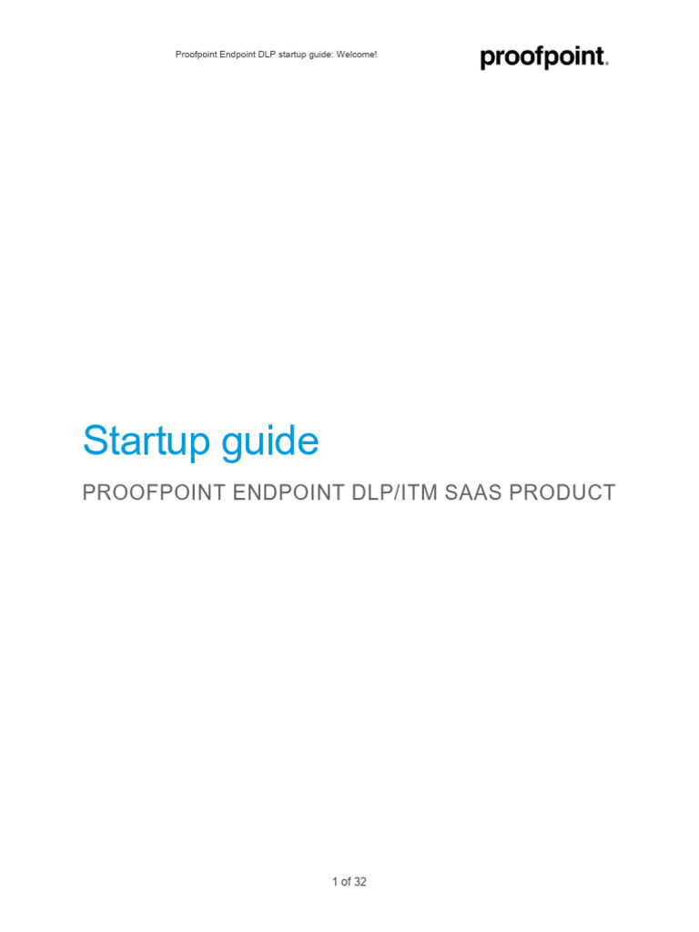 Proofpoint Endpoint DLP Startup Guide | PDF | World Wide Web | Internet ...
