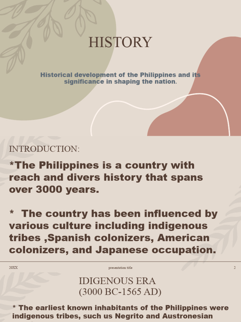 Historical Overview of the Philippines | PDF | Philippines | Southeast Asia