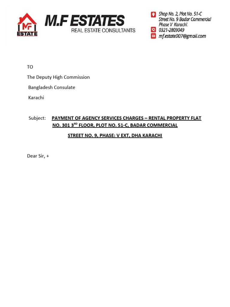 MF Estates Letterhead | PDF