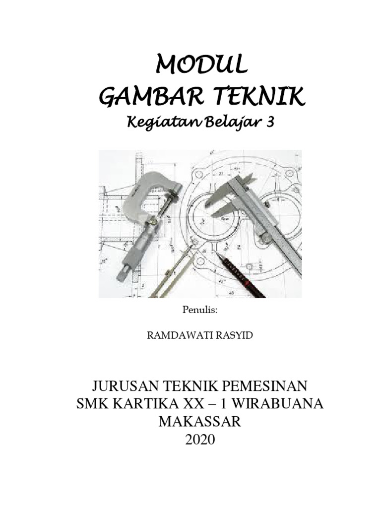 Modul Gambar Teknik: Huruf dan Etiket | PDF