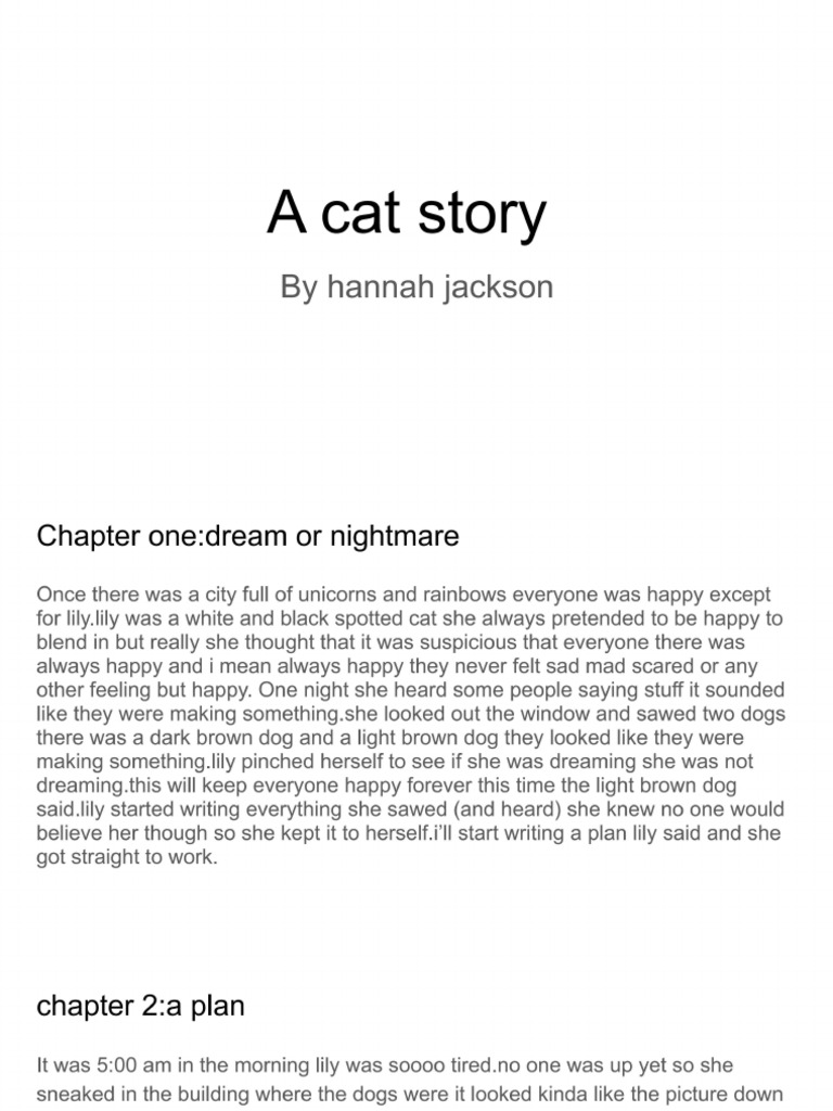 A Cat Story | PDF