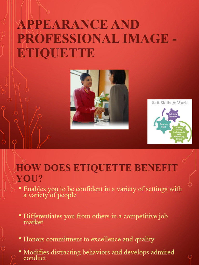Appearance and Professional Image Powerpoint | PDF | Etiquette ...