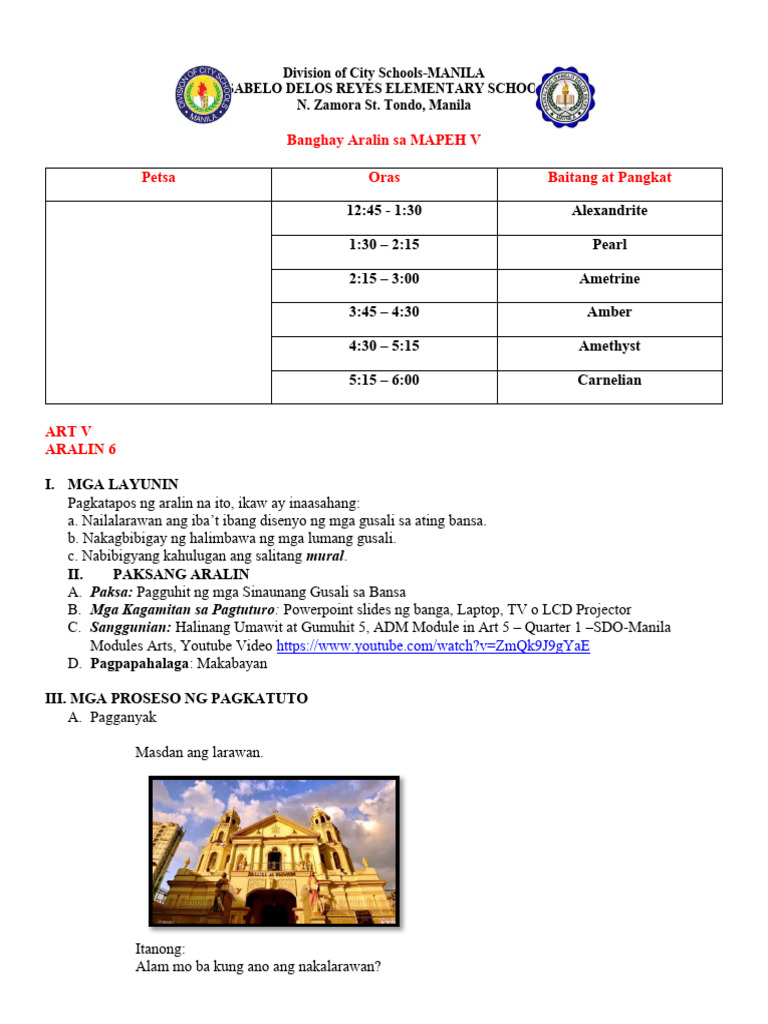 Q1 Art Aralin-6 | PDF