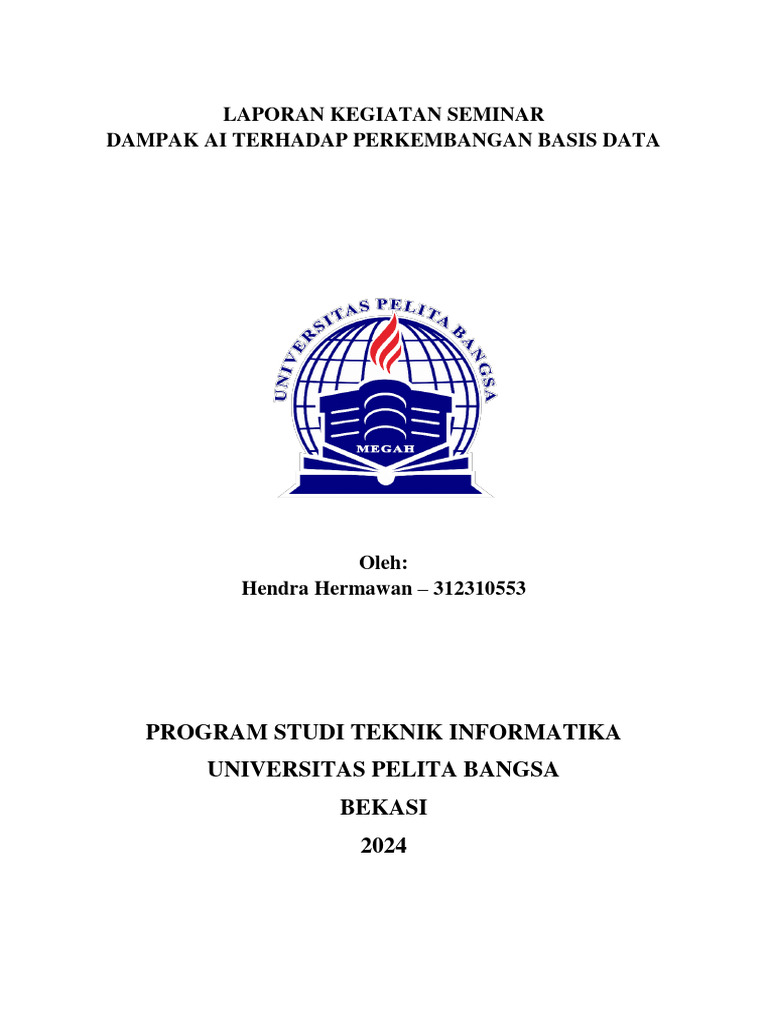 TI.23.B.2 312310553 HENDRA HERMAWAN TugasSeminar | PDF | Bisnis | Komputer