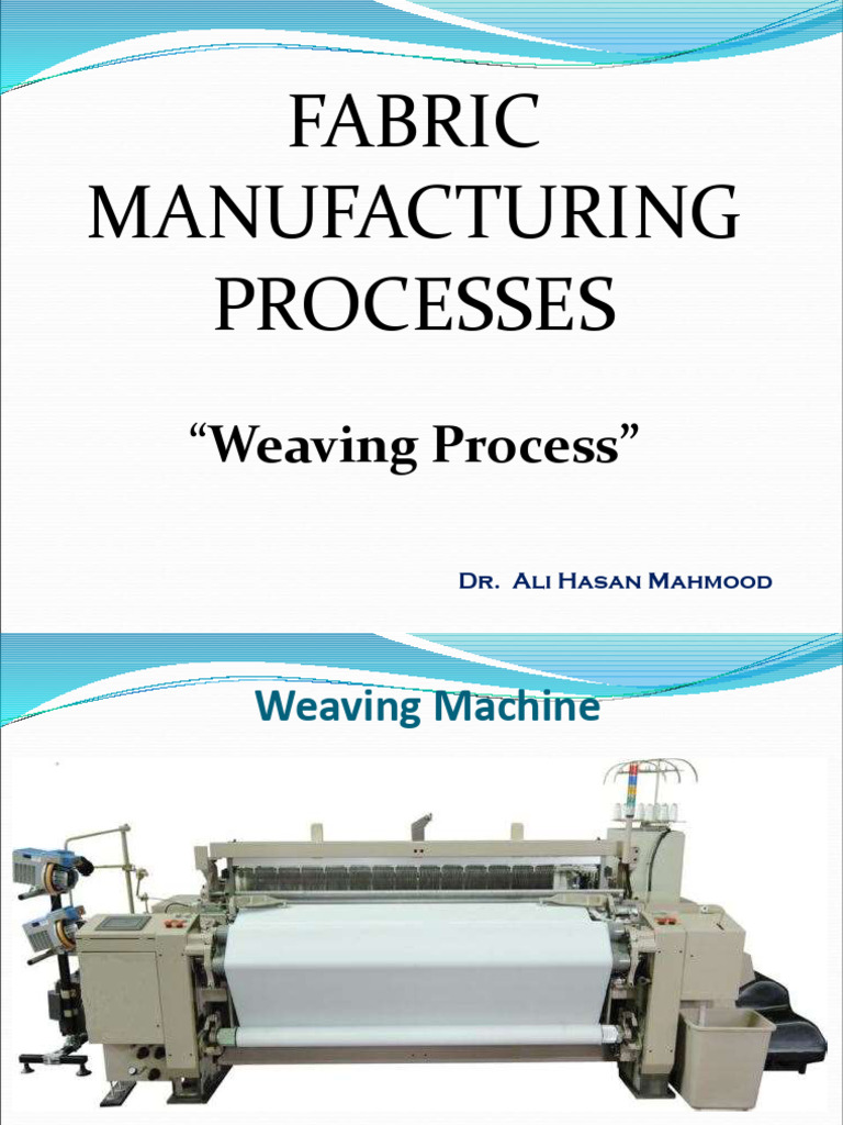 TFM Lecture 12 | PDF | Weaving | Mechanical Engineering