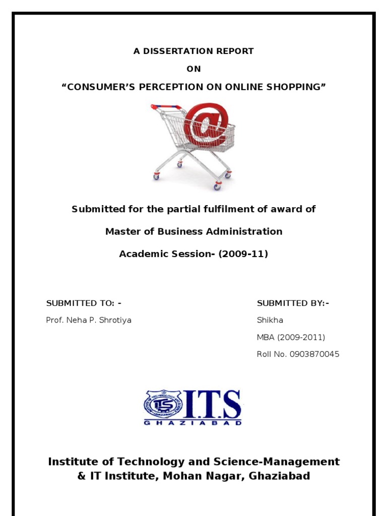 Dissertation Report | PDF | Online Shopping | Retail