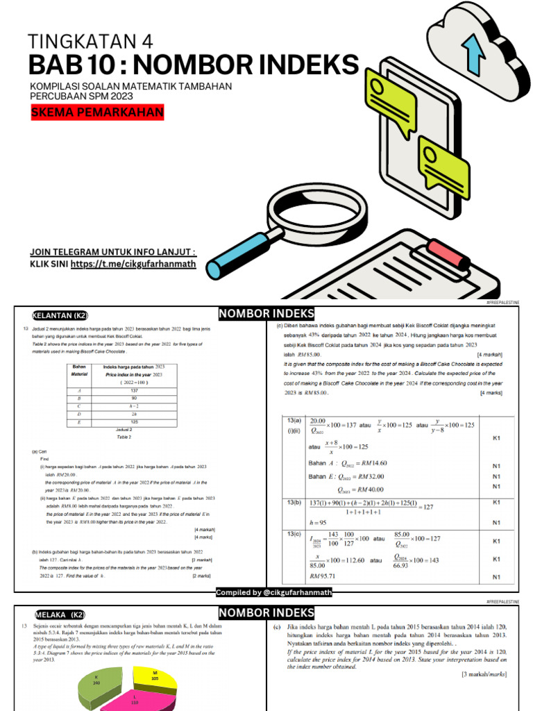 F4C10 NOMBOR INDEKS (SKEMA) - @cikgufarhanmath | PDF