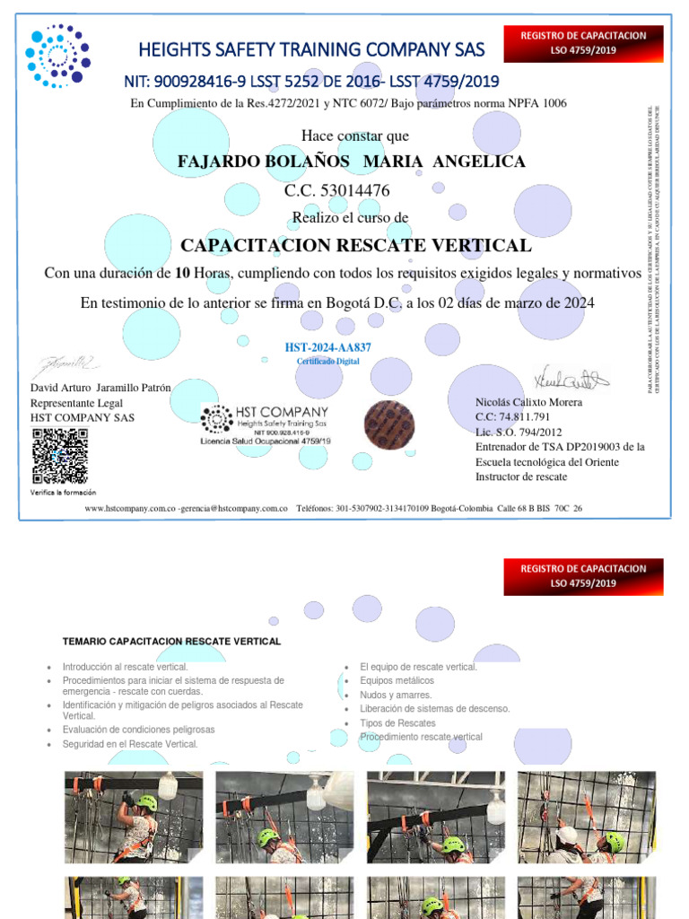 Curso Rescate Vertical | PDF