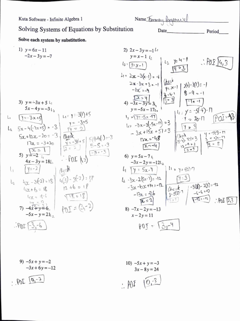 Maths Substitution Method | PDF | Mathematics