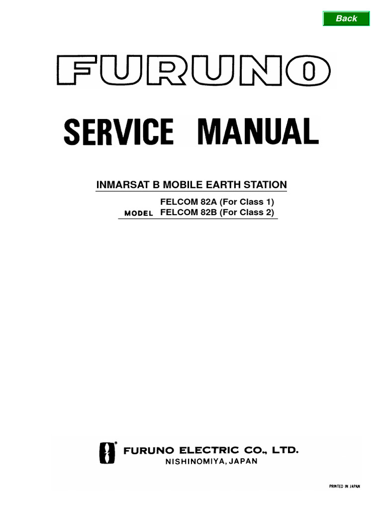 Inmarsat B Mobile Earth Station Manual | PDF | Telecommunications ...