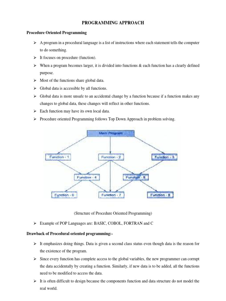 POP vs OOP: Key Differences Explained | PDF | Class (Computer Programming) | Object Oriented ...