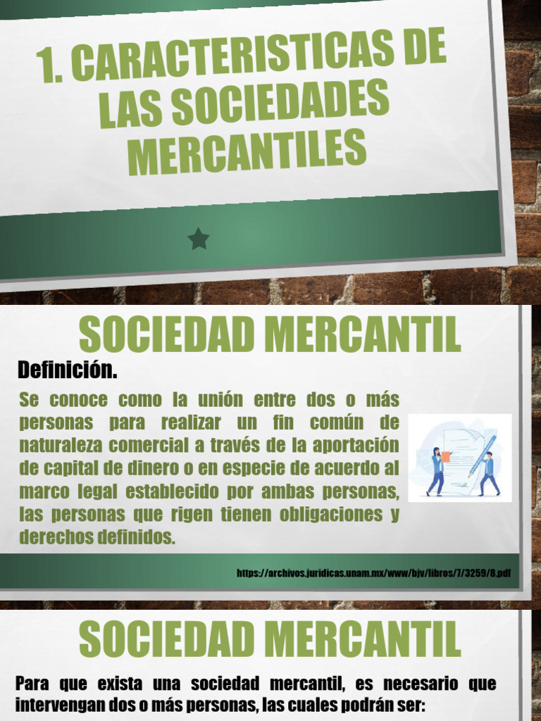 Caracteristicas de Las Sociedades Mercantiles | PDF | Sociedad | Derecho privado