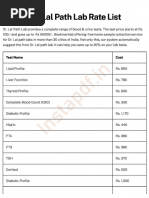 New Rate List | PDF