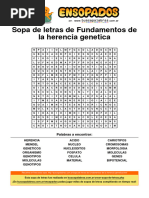 Sopa de Letras Proteinas | PDF
