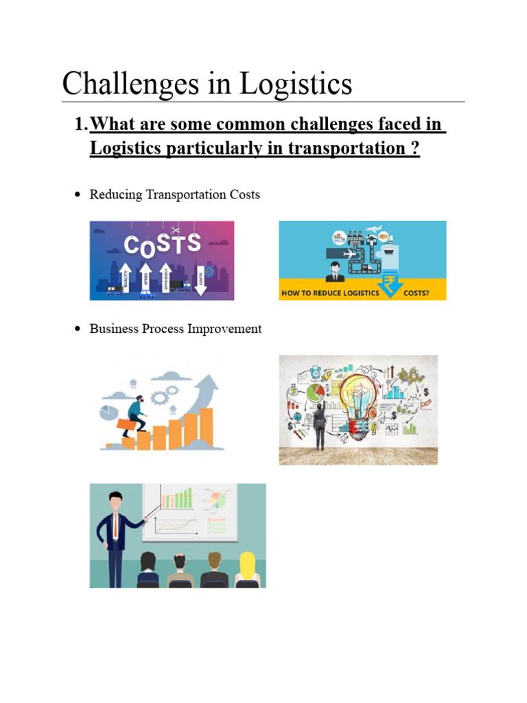 Challenges in Logistics | PDF | Business | Finance & Money Management