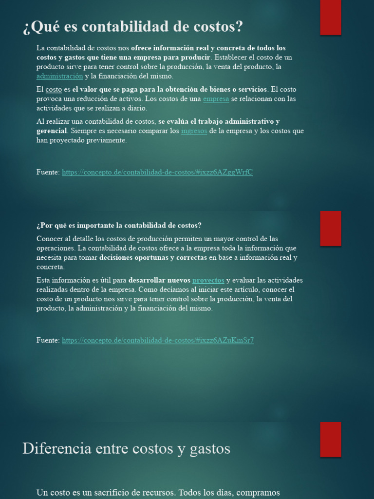 CONTABILIDAD DE COSTOS | PDF | Costo | Contabilidad