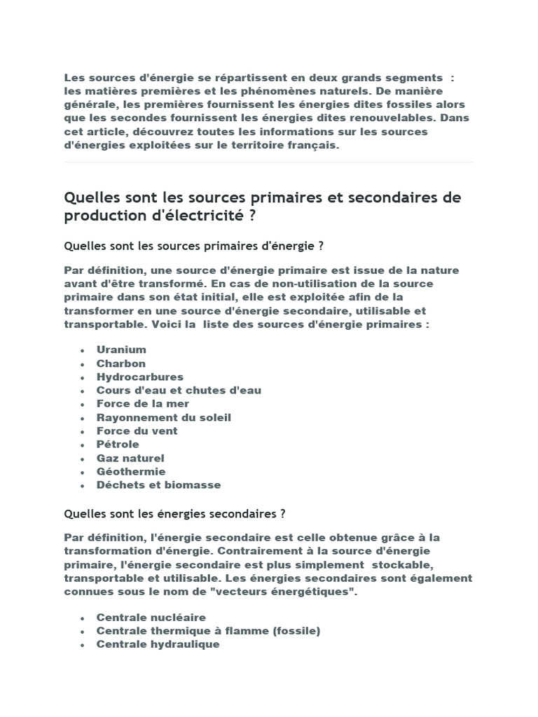 Aaaaaal'énergie | PDF | Économie énergétique | Centrale électrique