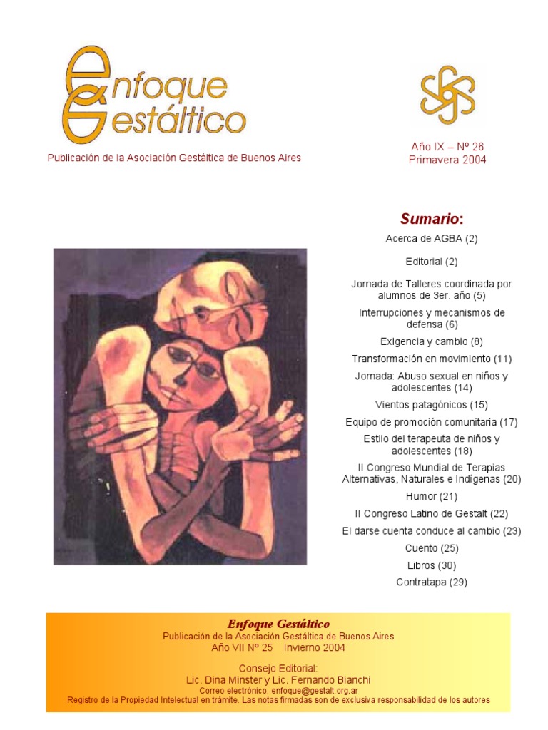 Enfoque Gestaltico | PDF | Terapia Gestalt | Sicología