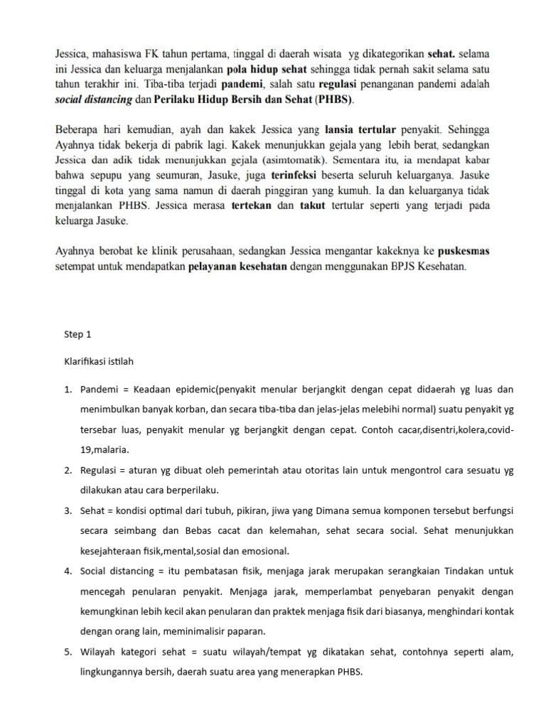 Tutorial Skenario Week 1 Blok 2 | PDF | Pengembangan Diri | Kesehatan Holistik