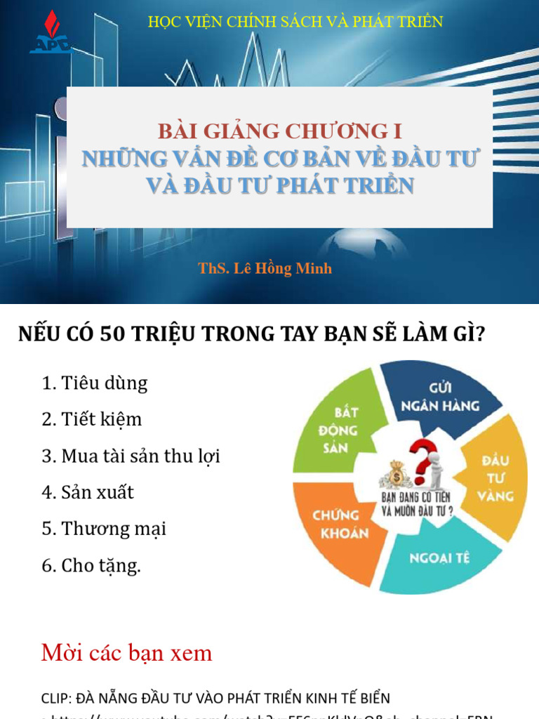 Chuyen de 1. Ban Chat Dau Tu Phat Trien | PDF