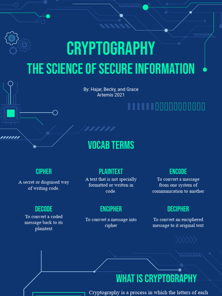 Crypto_Artemis Final Presentation | PDF | Cryptography | Cipher