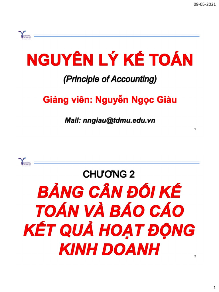 File 20210511 043608 Nguyen Ly Ke Toan C2 Bang CĐKT & BCKQHĐKD SV | PDF